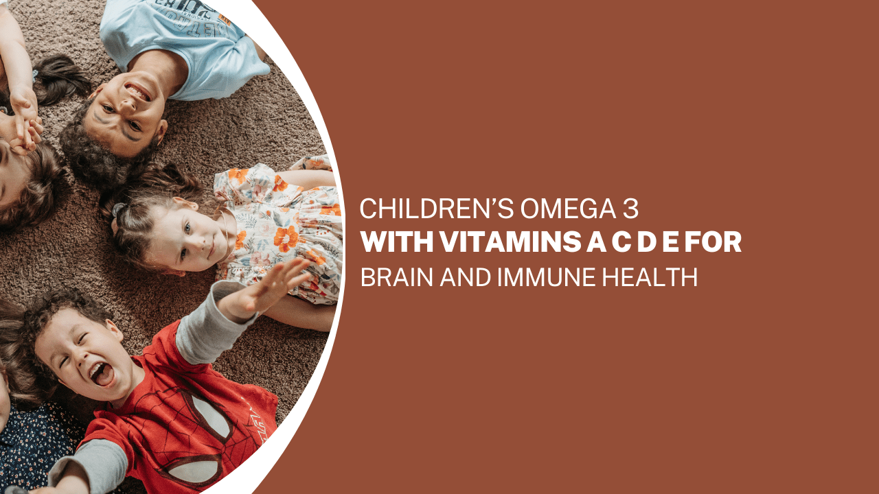 Children’s Omega 3 with Vitamins A C D E for Brain and Immune Health ...