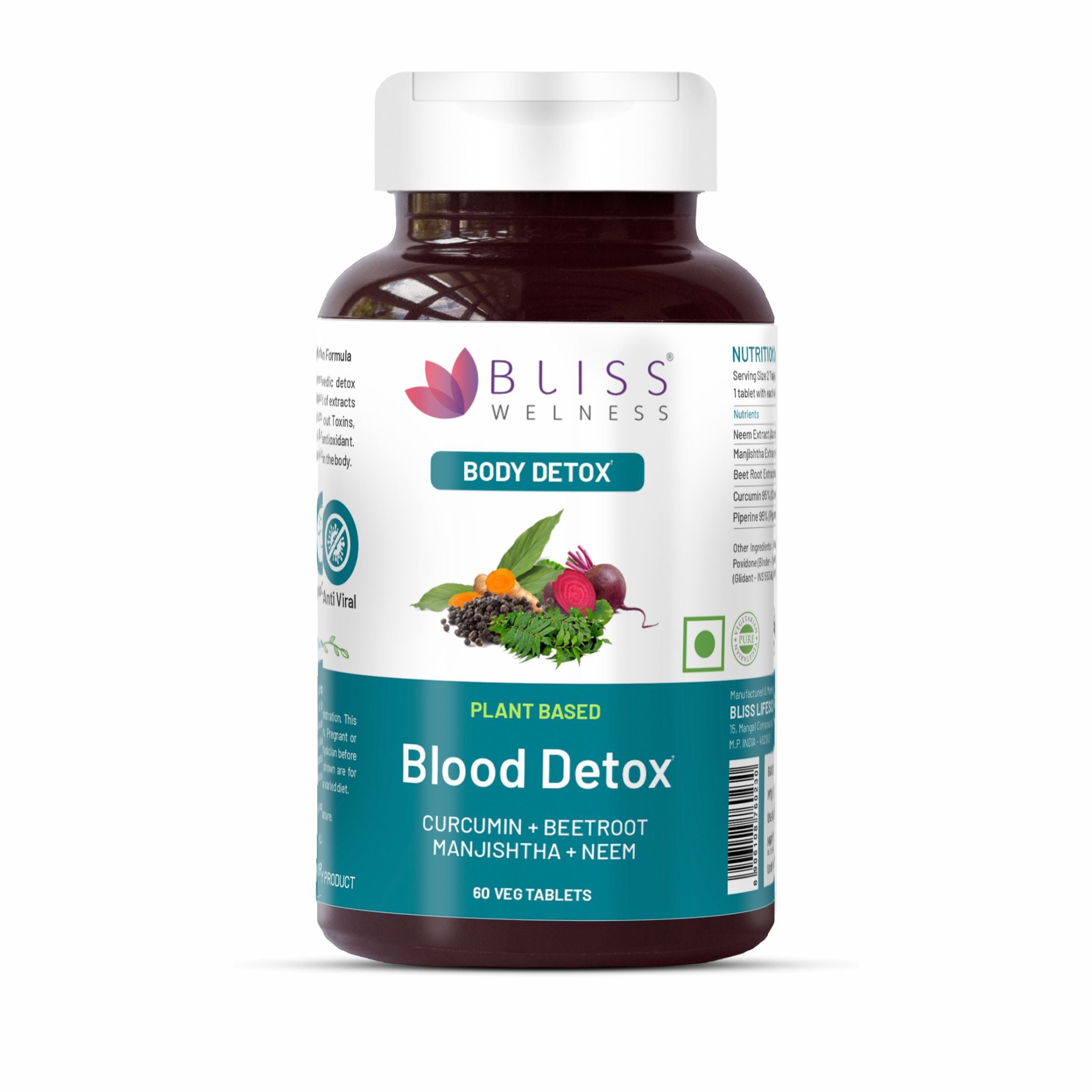 Buy Blood Detox Tablets | Natural Blood Cleansing Supplement – Bliss ...