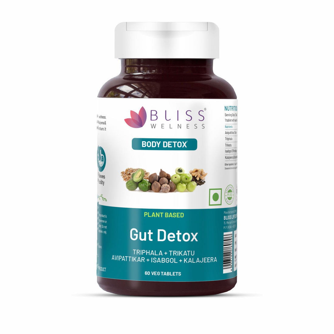 Buy Gut Detox Tablets for Digestion & Metabolism – Bliss Welness